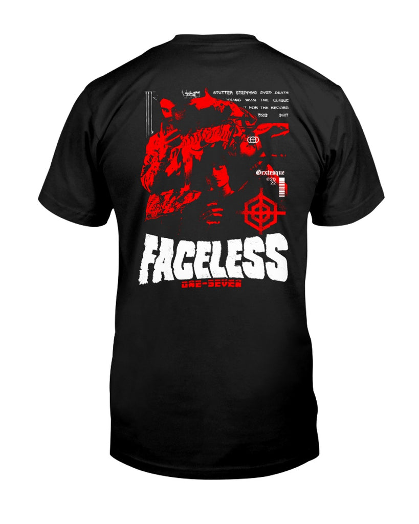 Faceless 1-7 - Target Shirt – Crybaby Mob
